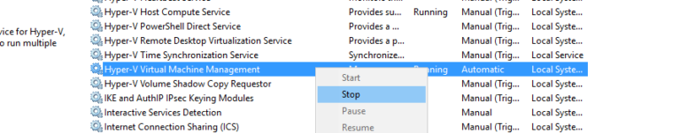 Hyper-V stuck “Connecting to Virtual Machine Management service…” – Focused IT